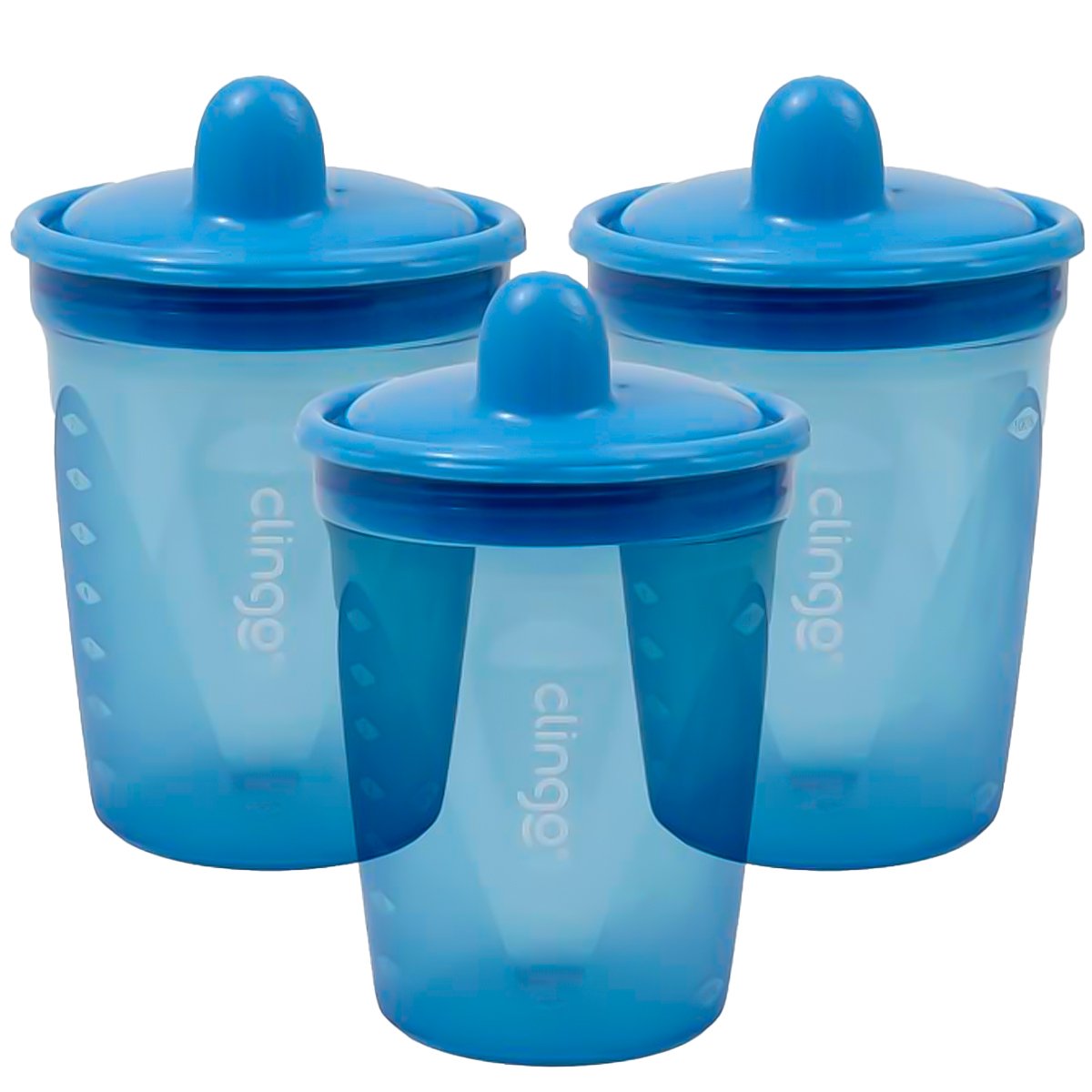 Kit 3 Copos De Transição Alimentar Infantil Bebê 6 Meses Livre De Bpa ...