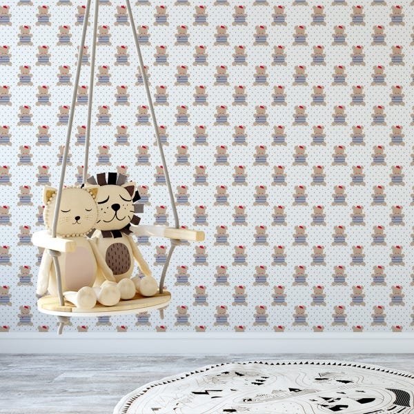 Papel de Parede Infantil Bebê PPBAB033 | MadeiraMadeira