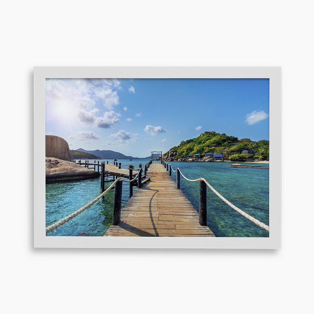 Quadro Decorativo Trapiche IV | Moldura Branca:63x43 | MadeiraMadeira