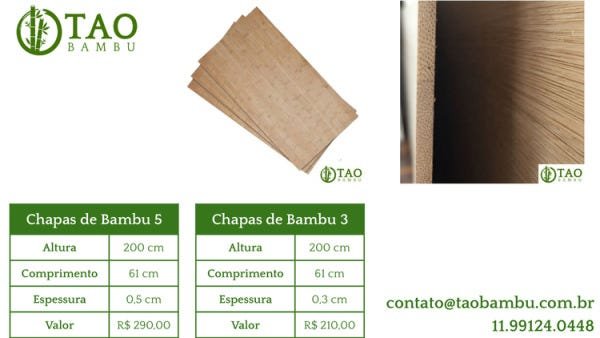 Chapa de Bambu 5 | MadeiraMadeira
