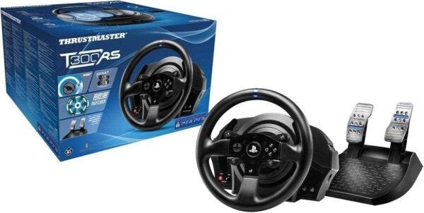 Volante com Pedais para Pc Ps4 e Ps3, Thrustmaster, T300 Rs | MadeiraMadeira