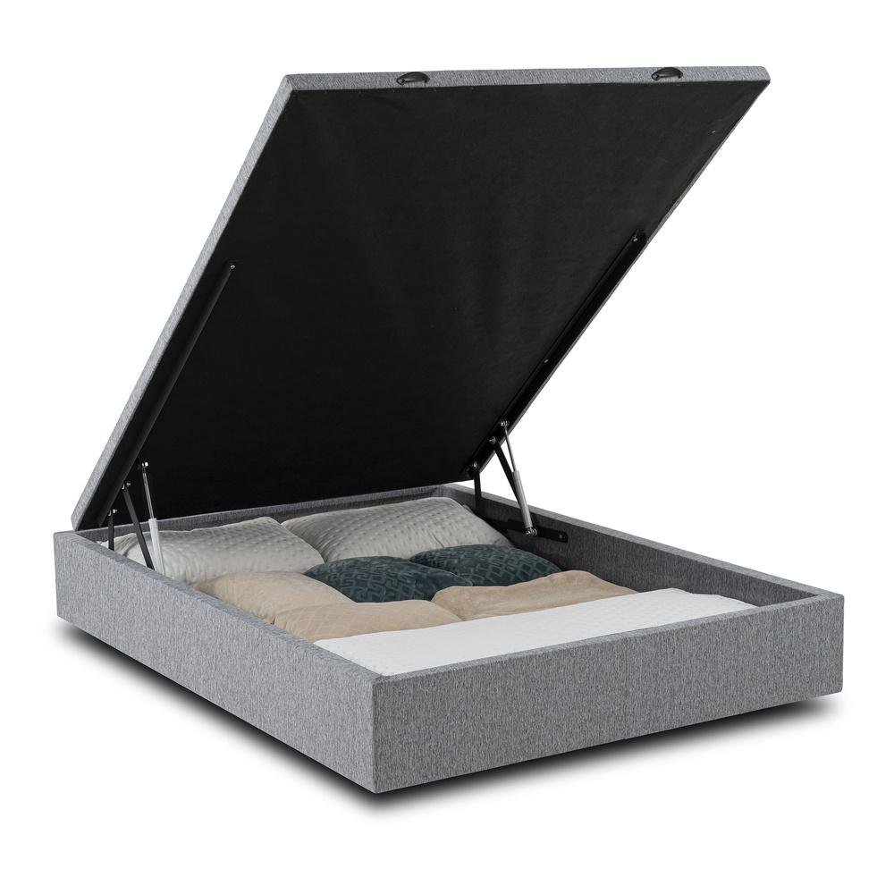 Base Cama Box Baú Casal (138x188x30) Kappesberg CR35167 Cinza ...