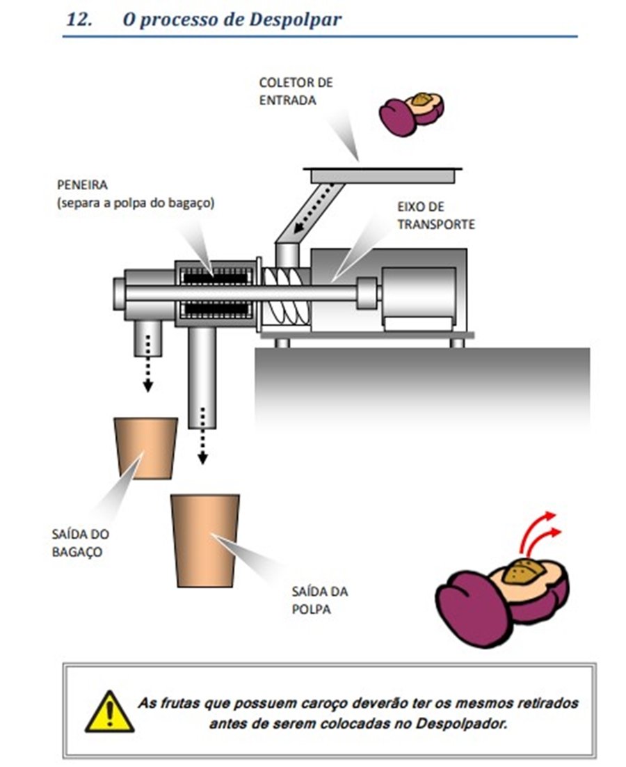 Despolpadeira De Frutas DPT-75 Capacidade 75 Kg/ Hora Tomasi ...