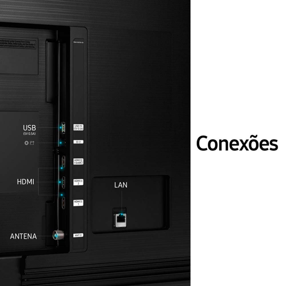 Smart Tv 65 Polegadas UHD 4K 65AU7700 e Soundbar HW-A555 Samsung ...