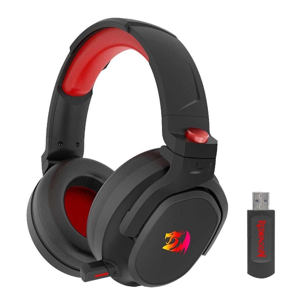 Headset Gamer sem Fio Redragon Nomem Pro - Drivers 50mm - Bluetooth ou ...