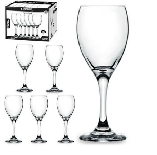 Jogo De Taça Com 6 Peças Line | MadeiraMadeira