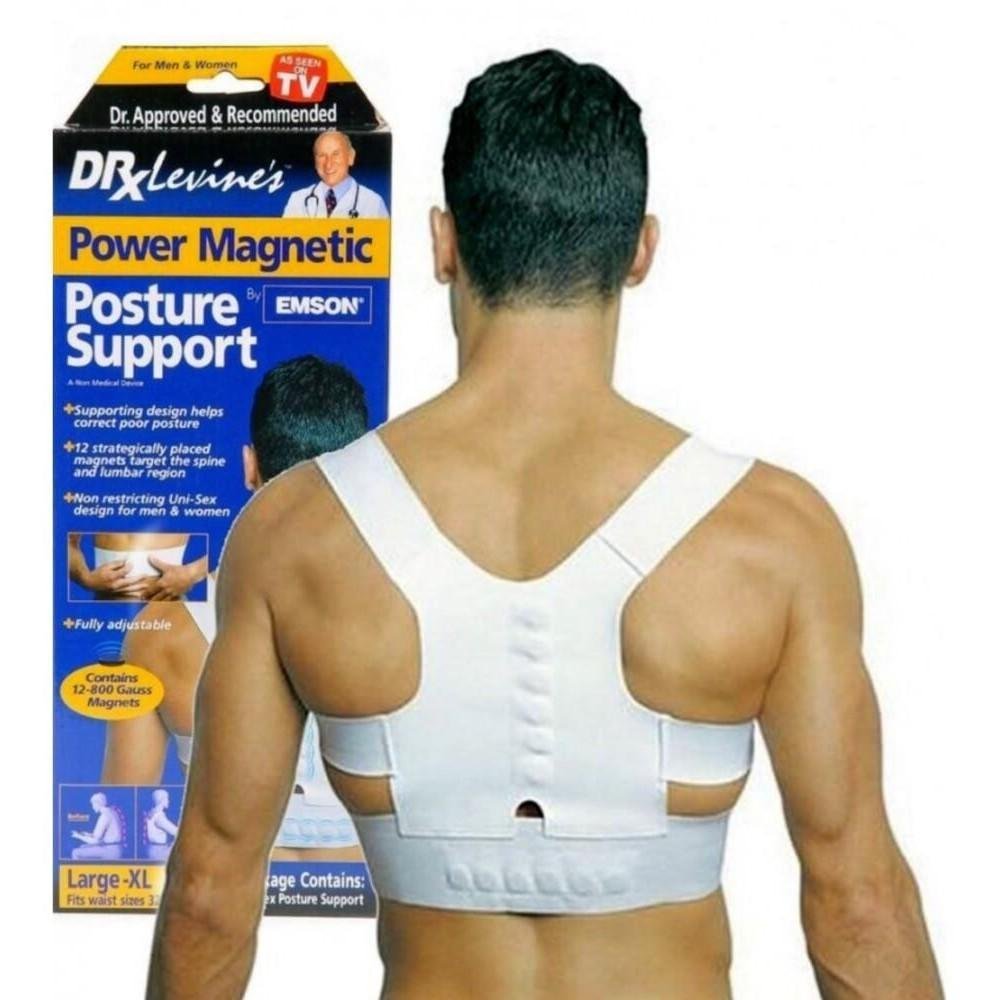 CINTA PARA CORRECAO POSTURAL COLETE CORRETOR DE POSTURA COM IMAS ...