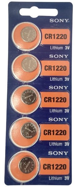 Bateria CR1220 SONY / Murata - Lithium 3v (Cartela 5 Unidades) | MadeiraMadeira