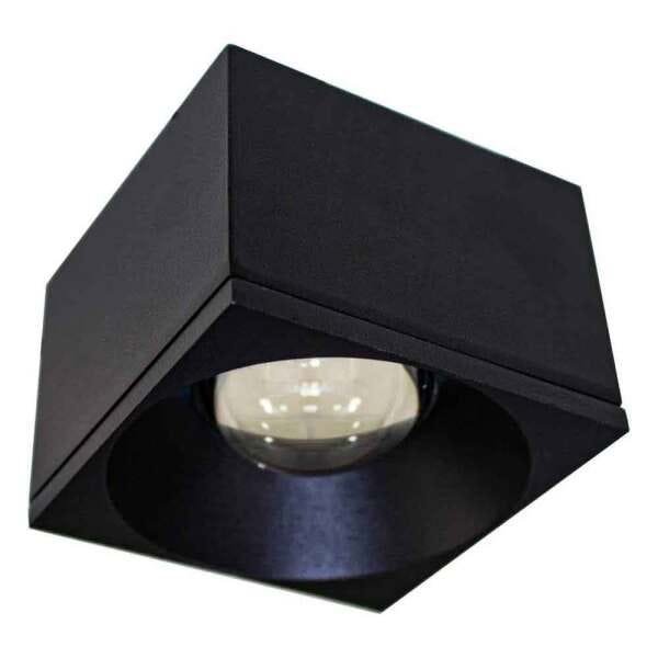 Spot de Sobrepor Quadrado Preto LED 7W 3000K Bivolt Ds9835 Delis | MadeiraMadeira