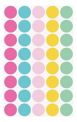 Adesivo Bolinhas Coloridas Para Quarto Infantil 160 Un | MadeiraMadeira