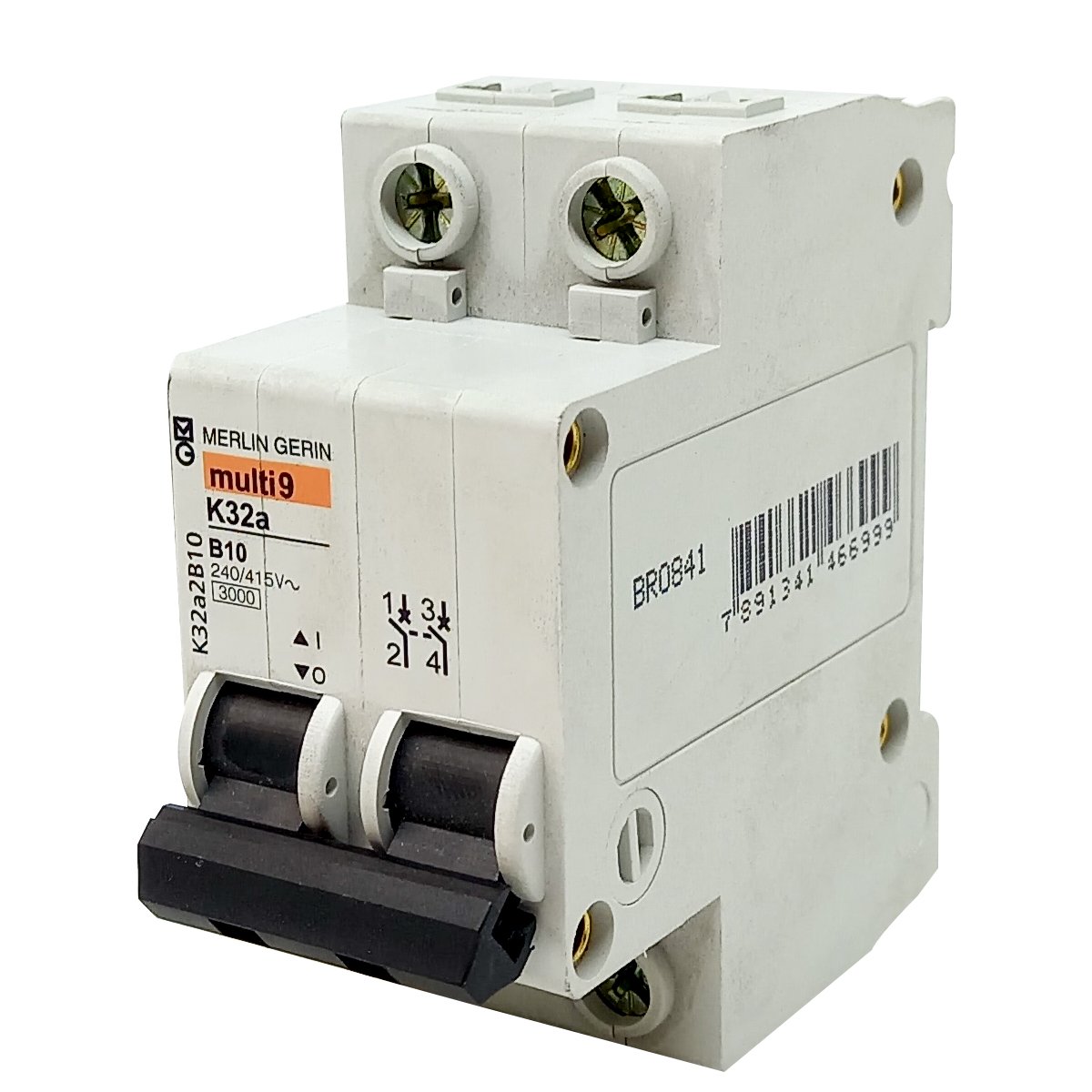 Disjuntor Mini Din Bipolar 10a Curva B 4,5ka 220/380v | MadeiraMadeira