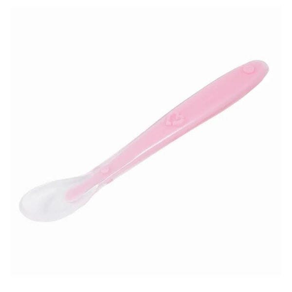 Colher de Silicone Baby - Buba - Rosa Bub6141 | MadeiraMadeira