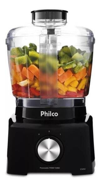 Processador De Alimentos Philco Ph900 Turbo 250W Preto 220V ...