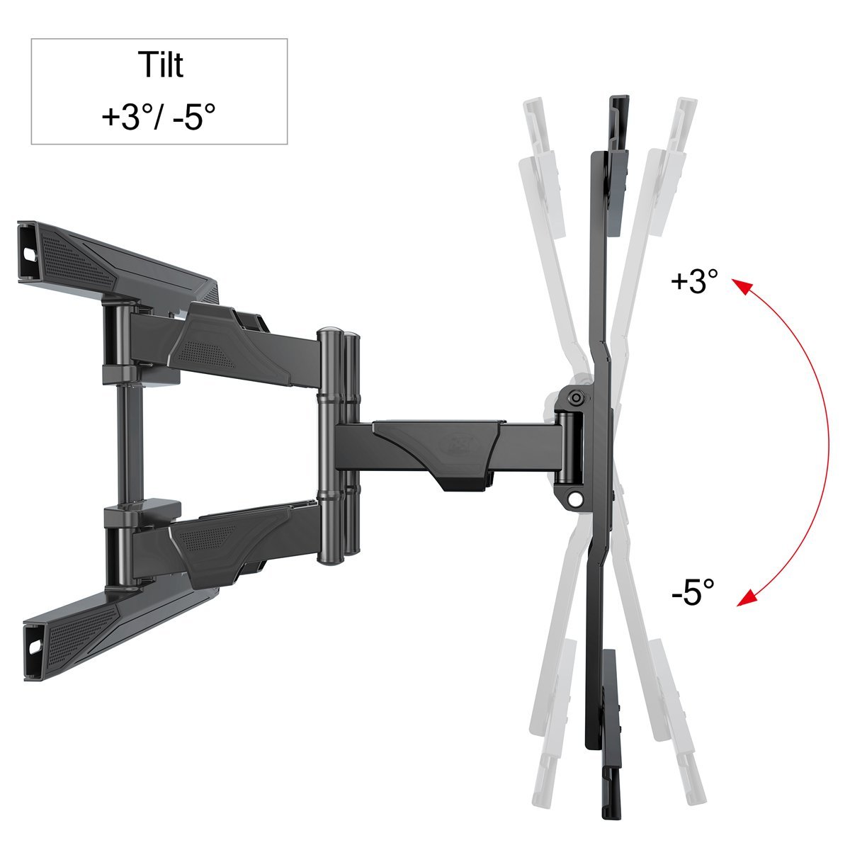 kit 3 Suportes de TV Articulado parede -P6 40" até 70" | MadeiraMadeira