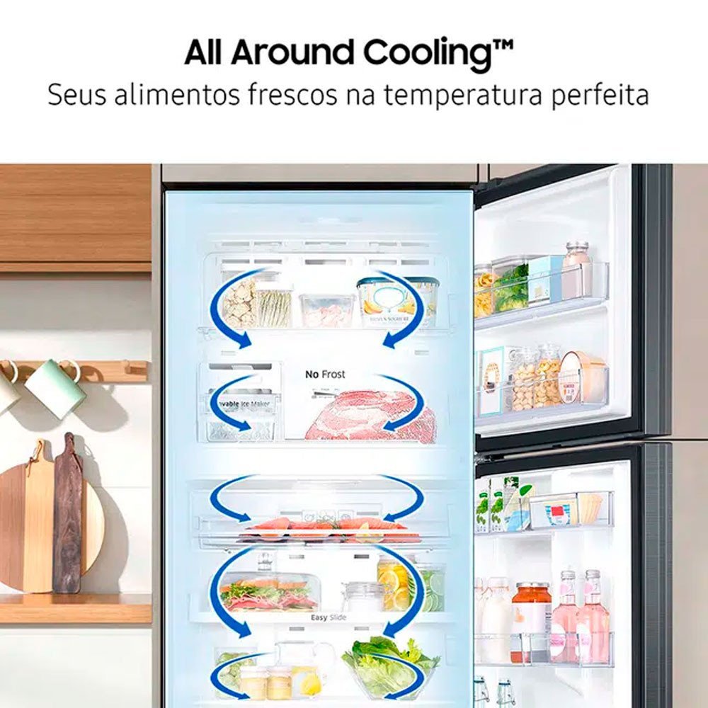 Geladeira Refrigerador Samsung Evolution 385L Frost Free Duplex ...