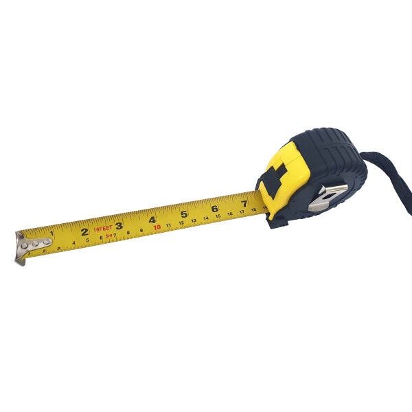 Trena 5 metros x 24mm com Imã na Ponta Emborrachada HAS:Amarelo ...