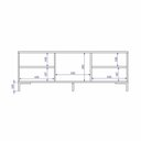 Rack Tv 3 Portas de Vidro 135cm Refresh Brv Móveis | MadeiraMadeira