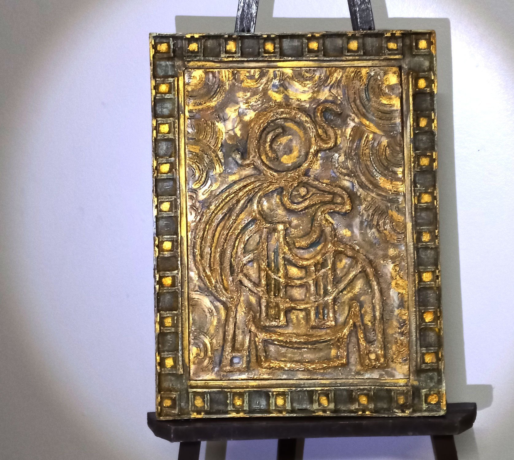 Quadro Deus Sol Egípcio - Amon Rá | MadeiraMadeira