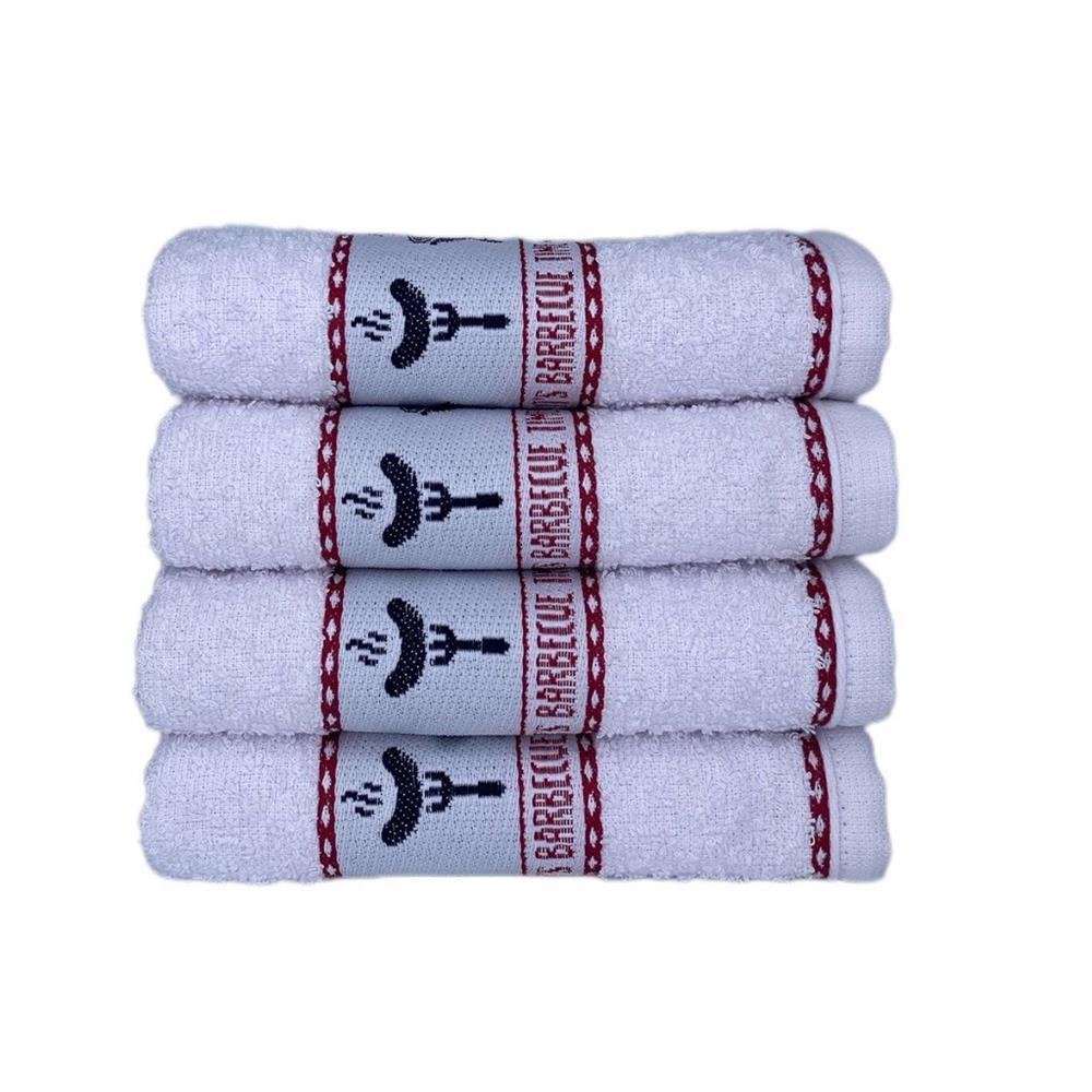 Kit Toalha Copa Gourmet 4 Peças 100% Algodão Seca Rápido | MadeiraMadeira