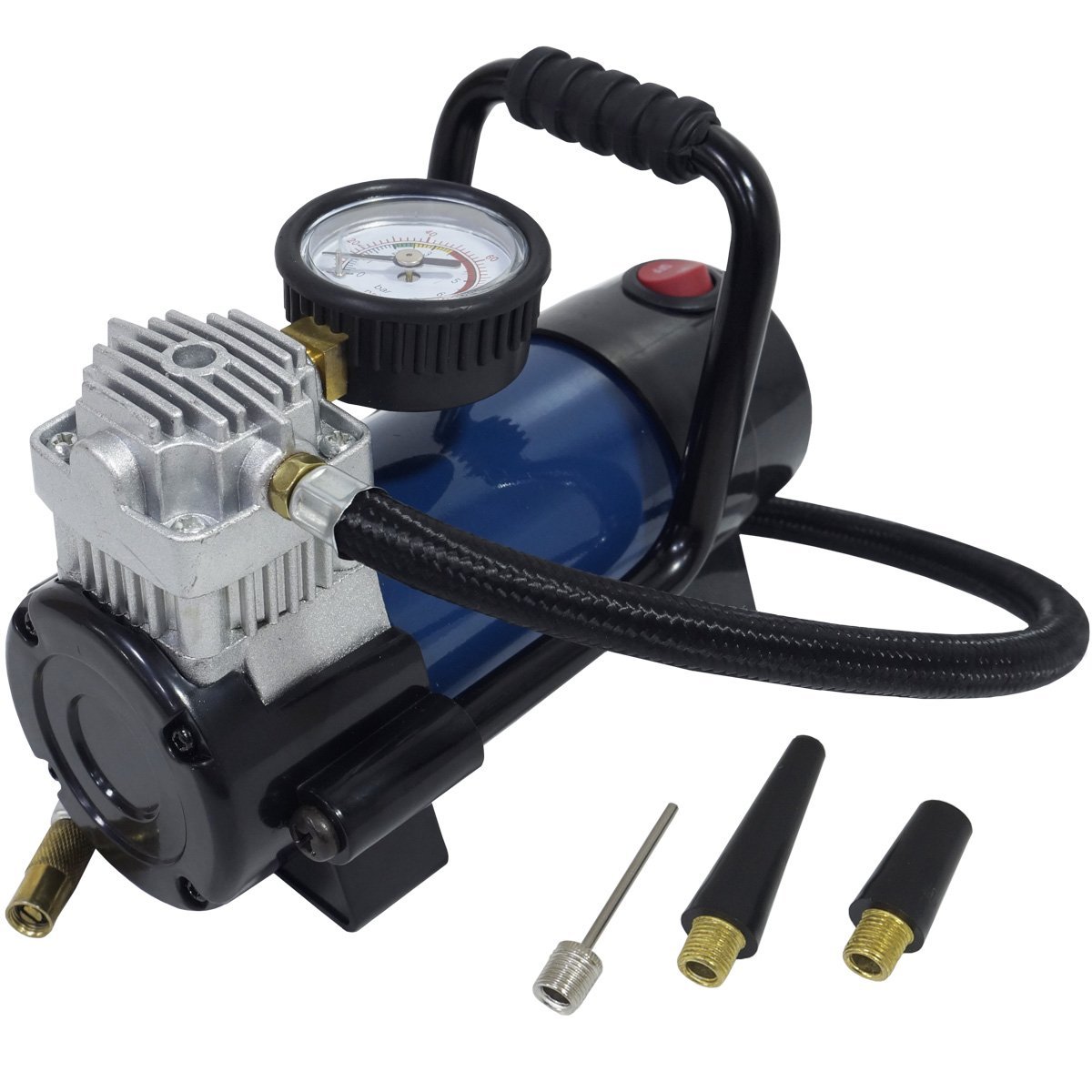 Mini Compressor Ar Automotivo Turbo 12V Portátil Profissional 100psi 3 ...