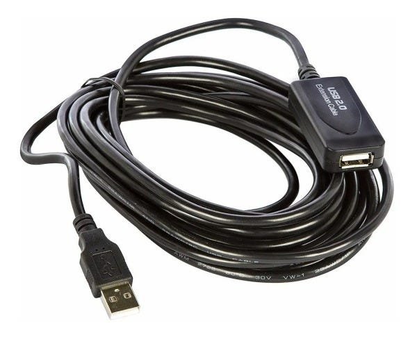 Extensão USB Ativa 2.0 Amplificado 5M Tblackrox | MadeiraMadeira