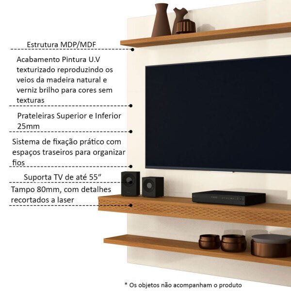 Painel Home Suspenso para TV até 55 Polegadas Sala de Estar Web New Off ...