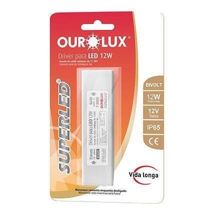 Driver para Fita de LED 12W Superled Â Ourolux (Bivolt) | MadeiraMadeira