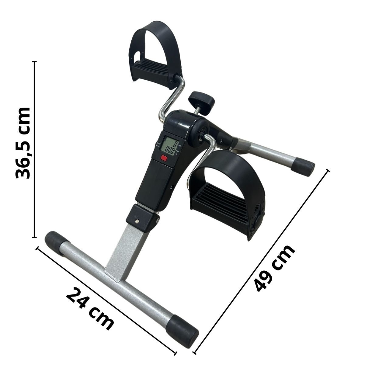 Mini Bicicleta Ergométrica com Monitor Portátil Dobrável Fisioterapia ...