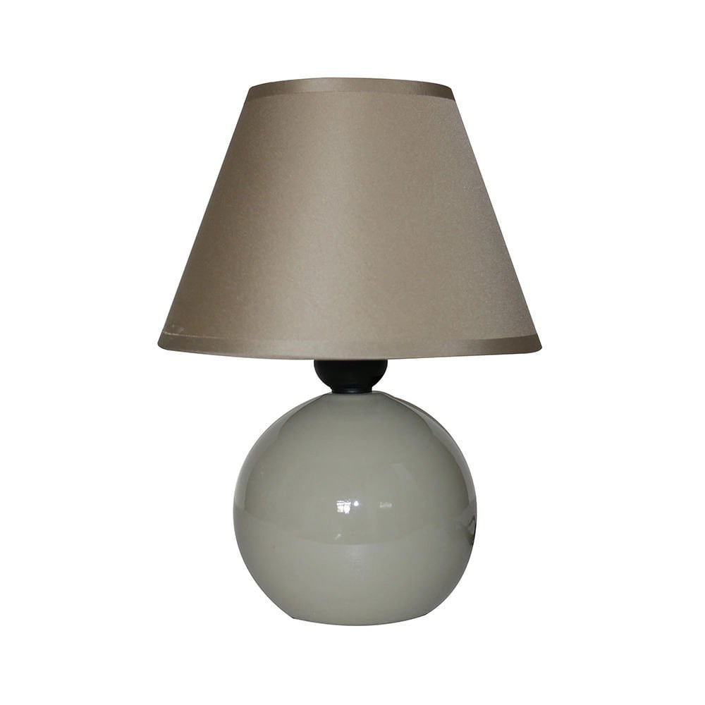 Abajur de Cerâmica Le Berlim 25cm Bege Bivolt | MadeiraMadeira
