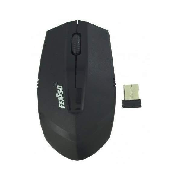 Mouse Sem Fio Feasso Wireless 2.4ghz Fams-11 Com Receptor | MadeiraMadeira