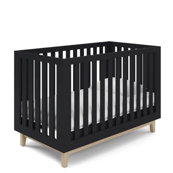 Berço Americano Smart Baby Fiorello Cor Chumbo | MadeiraMadeira