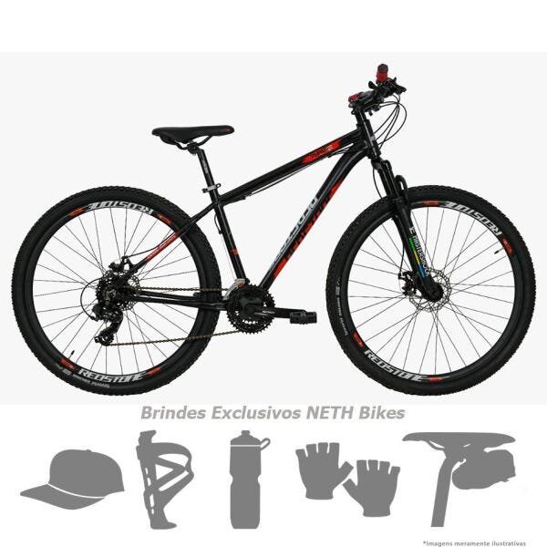 Bicicleta 29 Redstone Taipan Shimano 21v - Preto/Vermelho - 17 ...