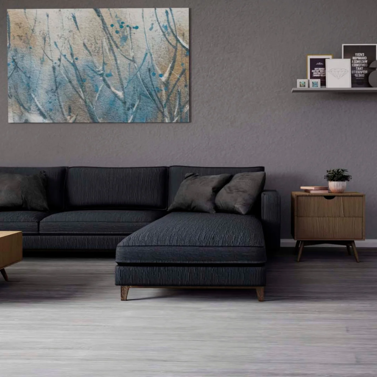 Piso Vinílico Em Manta Texturizado Com Brilho, Antiderrapante, Pvc, 0 ...