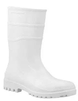 Bota de PVC 82BPC600 Cor Branca - Forrada Cano Curto 260 mm Acqua Flex ...