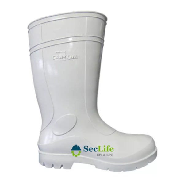 Bota de PVC Branca Com Forro Cartom Modelo 106 CA 32164 - 44/45 ...