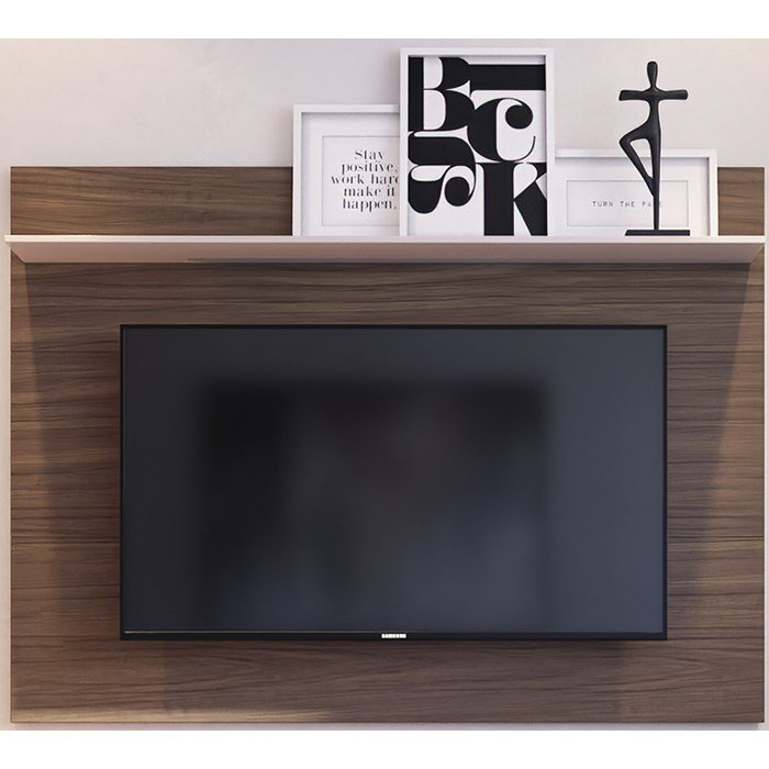 Painel Para TV 55 Polegadas Maia Nogueira Real Off White CLB ...
