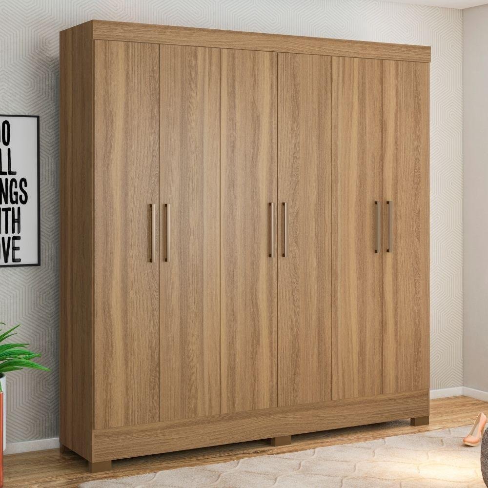 Guarda Roupa 6 Portas Bona Amendola | MadeiraMadeira