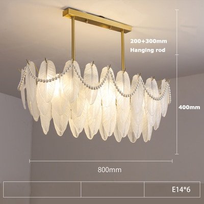 Postmdoern pode ser escurecido led pérola e pena pendurado lâmpadas ...