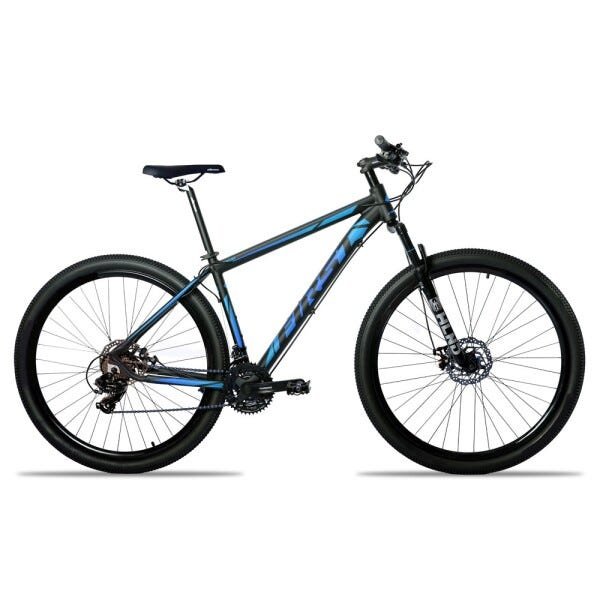 Bicicleta Aro 29 First Shelby 24v Shimano Freio a Disco Pto/Azul - 19 ...