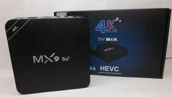 TV Box Mx9 4K 5G Android 10.1 4Gb Ram Preto 64Gb Wifi Top | MadeiraMadeira