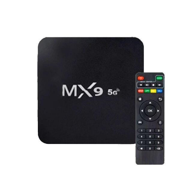 TV Box Mx9 4K 5G Android 10.1 4Gb Ram Preto 64Gb Wifi Top | MadeiraMadeira