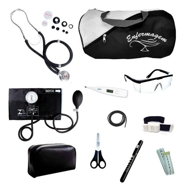 Kit Enfermagem com Nota e Garantia Limitada - Preta-Marca Premium ...