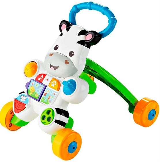 Andador e Brinquedo Zebra que anda - Fisher Price | MadeiraMadeira