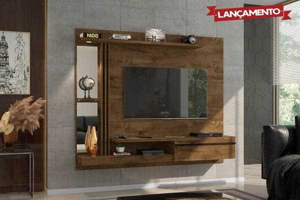 Painel para TV até 55 Polegadas Denver - Madeira | MadeiraMadeira