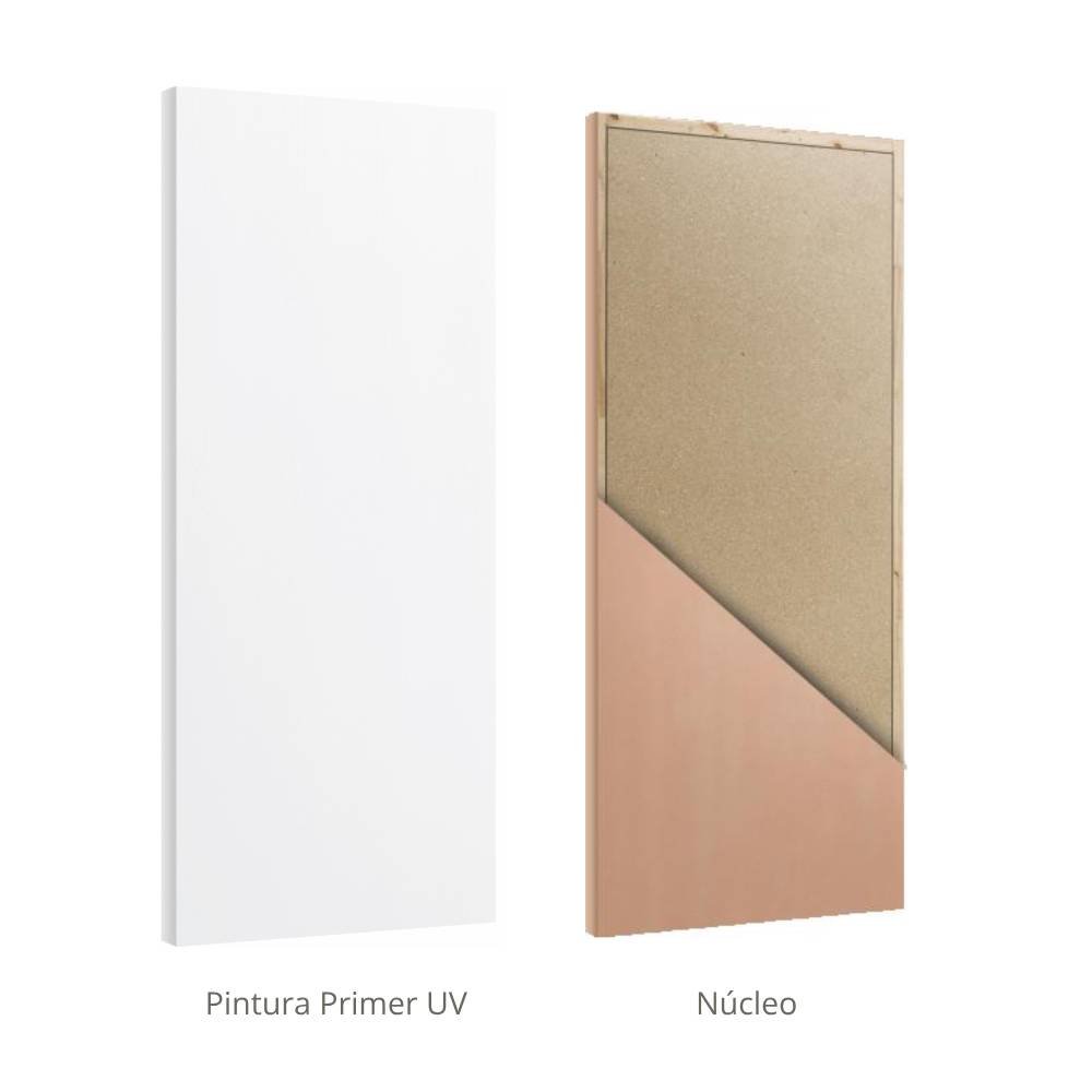 Porta de Madeira com Vista e Batente Primer Uv Bondoor 80 Jb Portas ...