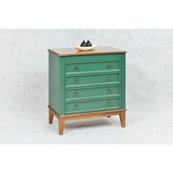Cômoda 4 Gavetas - Verde | MadeiraMadeira