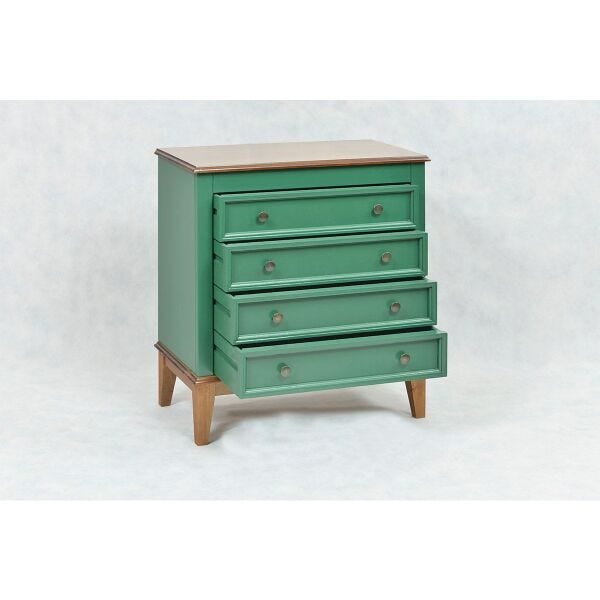 Cômoda 4 Gavetas - Verde | MadeiraMadeira