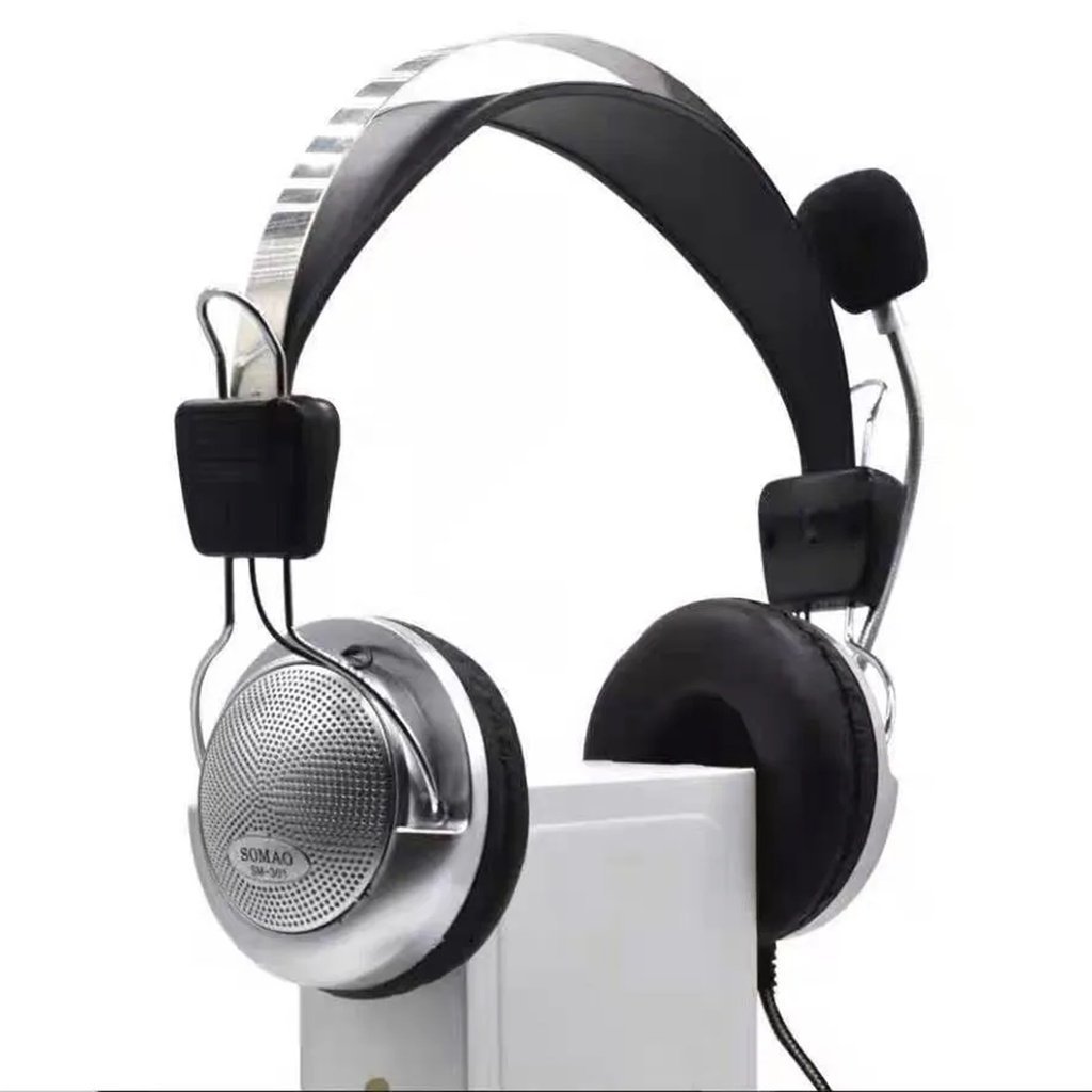 Headset Com Microfone Estéreo e Ajuste De Som | MadeiraMadeira