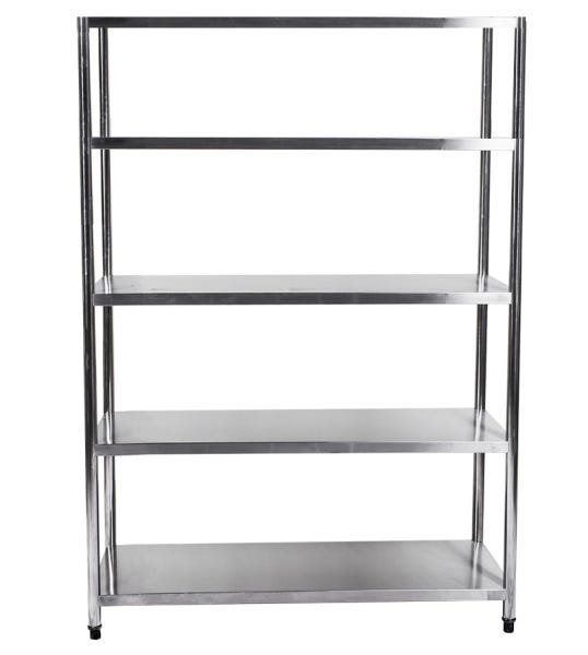 Estante em Aço Inoxidável com 5 Prateleiras Lisas - 1,2m (120x50x200cm ...