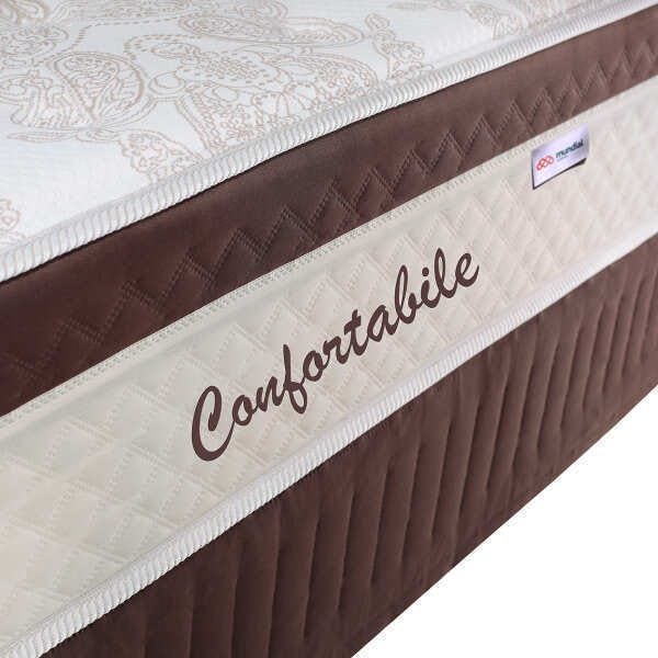 Cama Box Colchão Mola Ensacada King Confortabile Firme | MadeiraMadeira